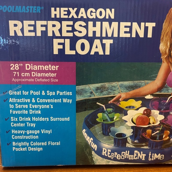 Poolmaster | Party Supplies | Vintage Poolmaster 997 Hexagon ...
